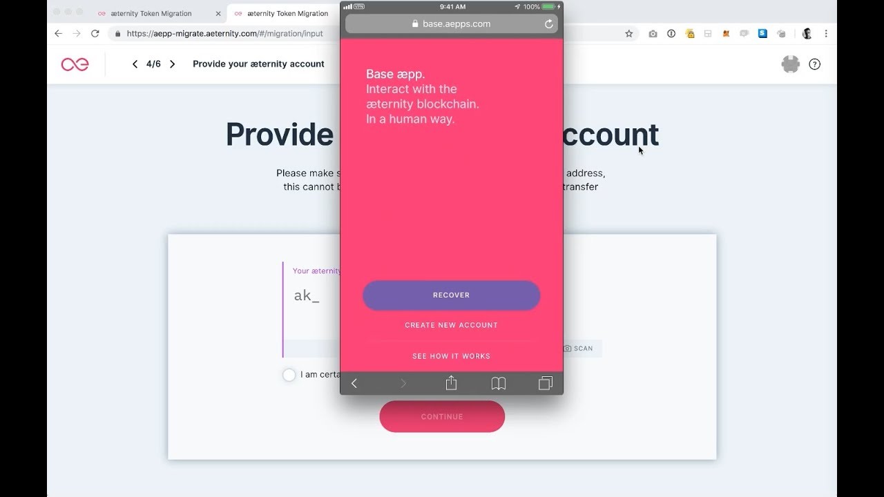 Base aepp and MetaMask AE Token Migration Guide - YouTube