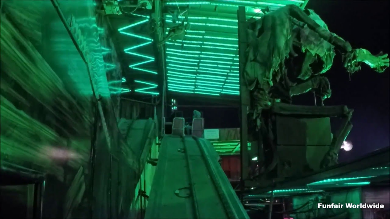 Thrilling 'GHOST TRAIN (Chadwick) Onride POV at Hull Fair (UK) 2017 ...