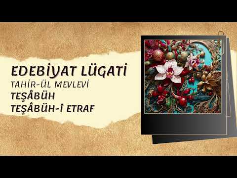 TEŞABÜH - TEŞABÜH-İ ETRAF NEDİR? | Edebiyat Lügati | Tahir-ül Mevlevi | T Harfi