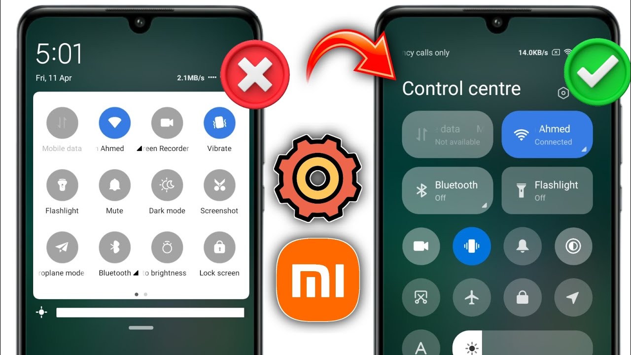 Redmi 14c Control Center Settings | Change Control Center On Redmi 14C ...