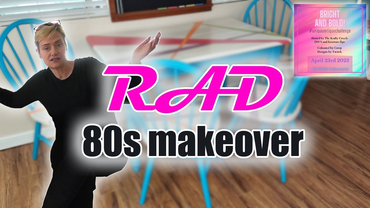Like, Totally Rad! An 80s inspired furniture makeover - YouTube