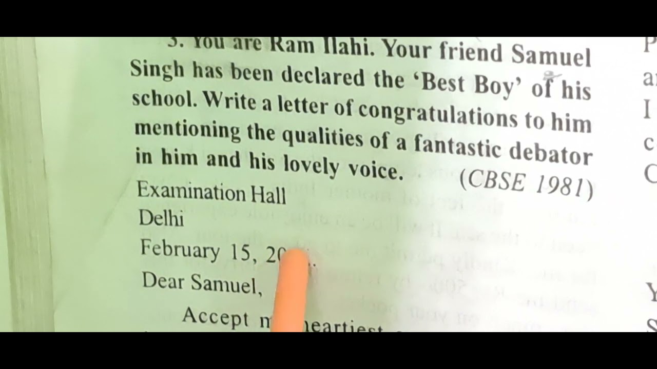 class 12,11,10,9,8 informal letter congratulations to your friend for ...