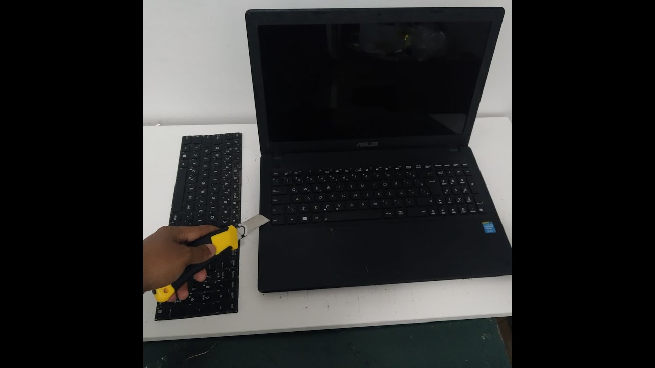 Como trocar teclado replace keyboard notebook Asus X551c X551ca X551m ...