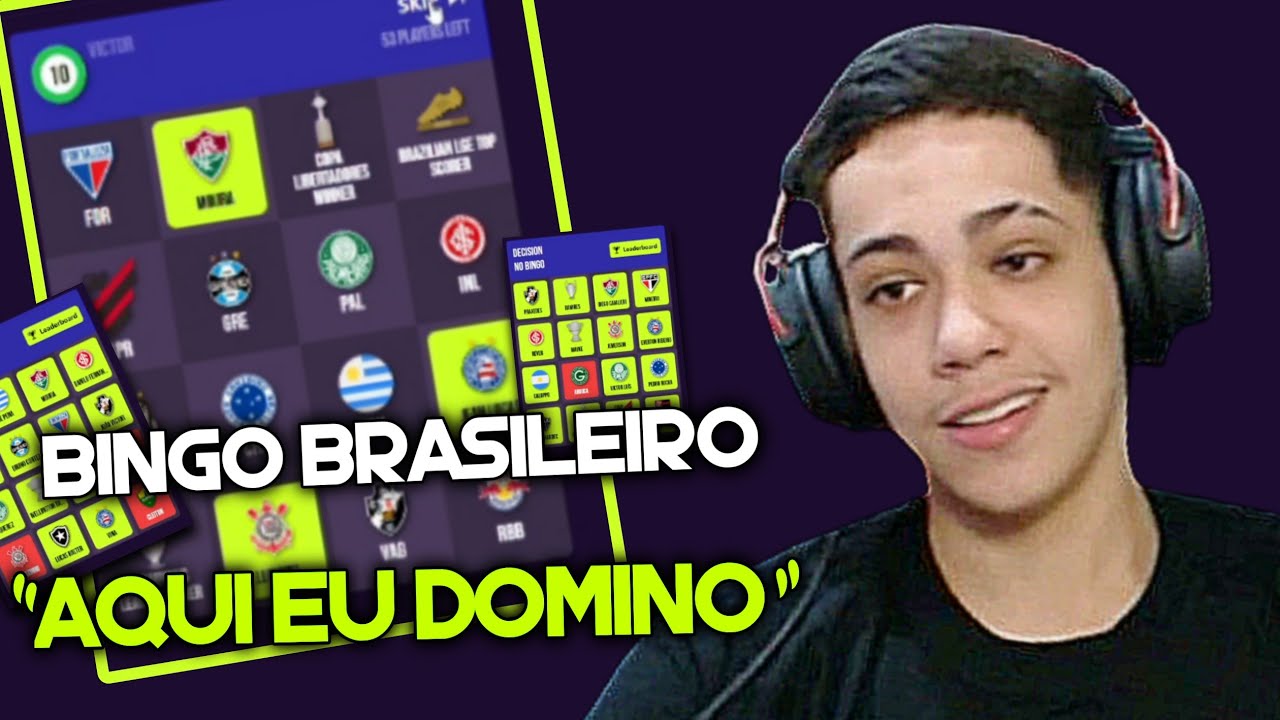 BINGO BRASILEIRO! CAMARGO JOGANDO BINGO FOOTBALL COM O CHAT - #6 ...