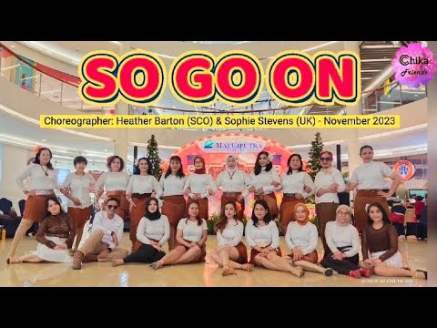 SO GO ON | Line Dance | Demo by Chika & Friends - MCC Class - YouTube