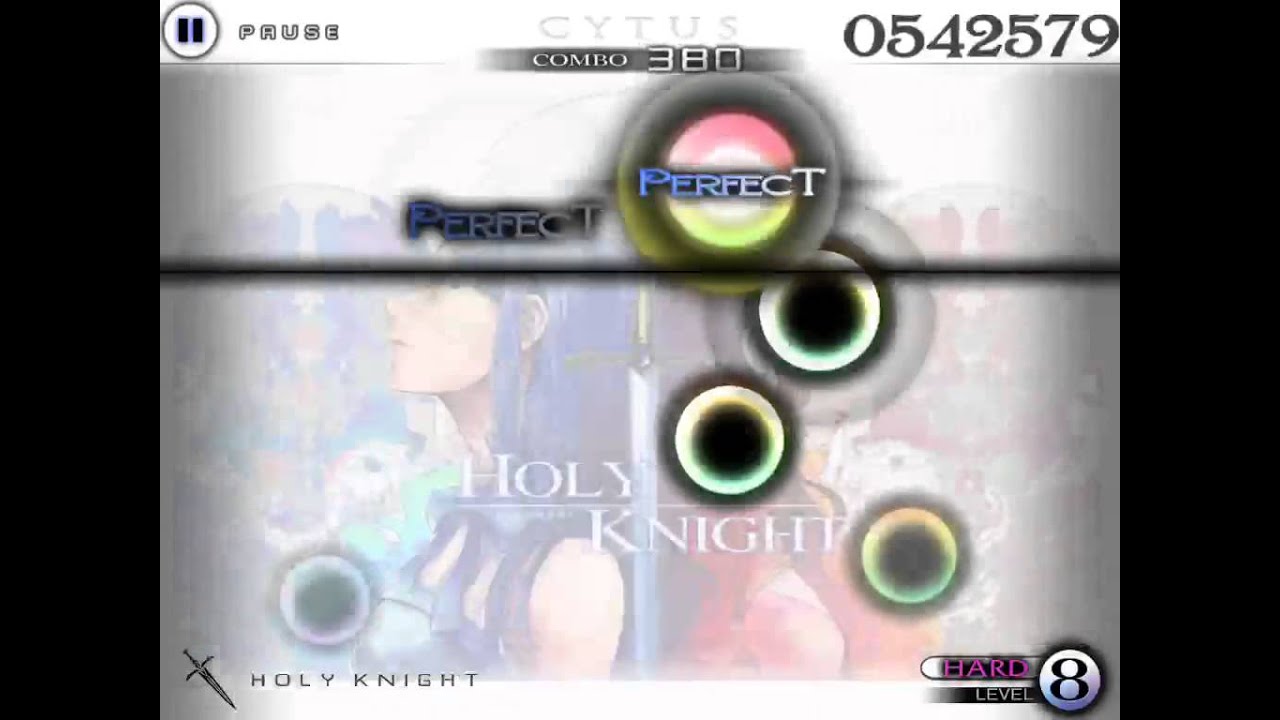 Cytus Gameplay - Holy Knight(Hard) - 1000000 - YouTube