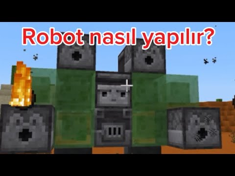 Minecraft robot nasıl yapılır (kolay) [türkçe]