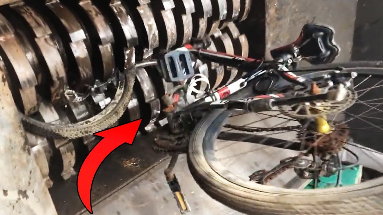 Amazing!The Crusher Destroy Everything Process!Bike Shredding ...