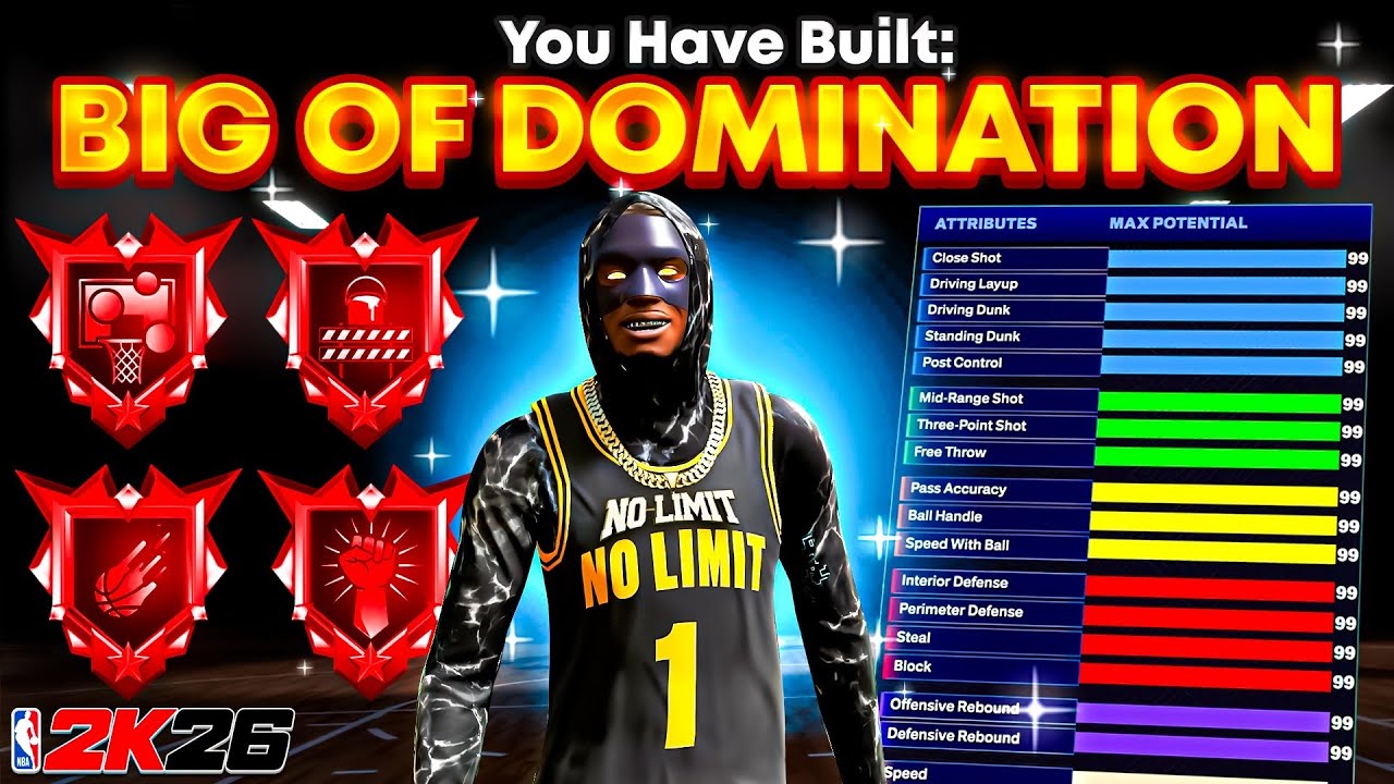 NBA 2K26: 최고의 센터 빌드 가이드 (캡 브레이커 불필요, 약점 없음) | Vortex Gaming
