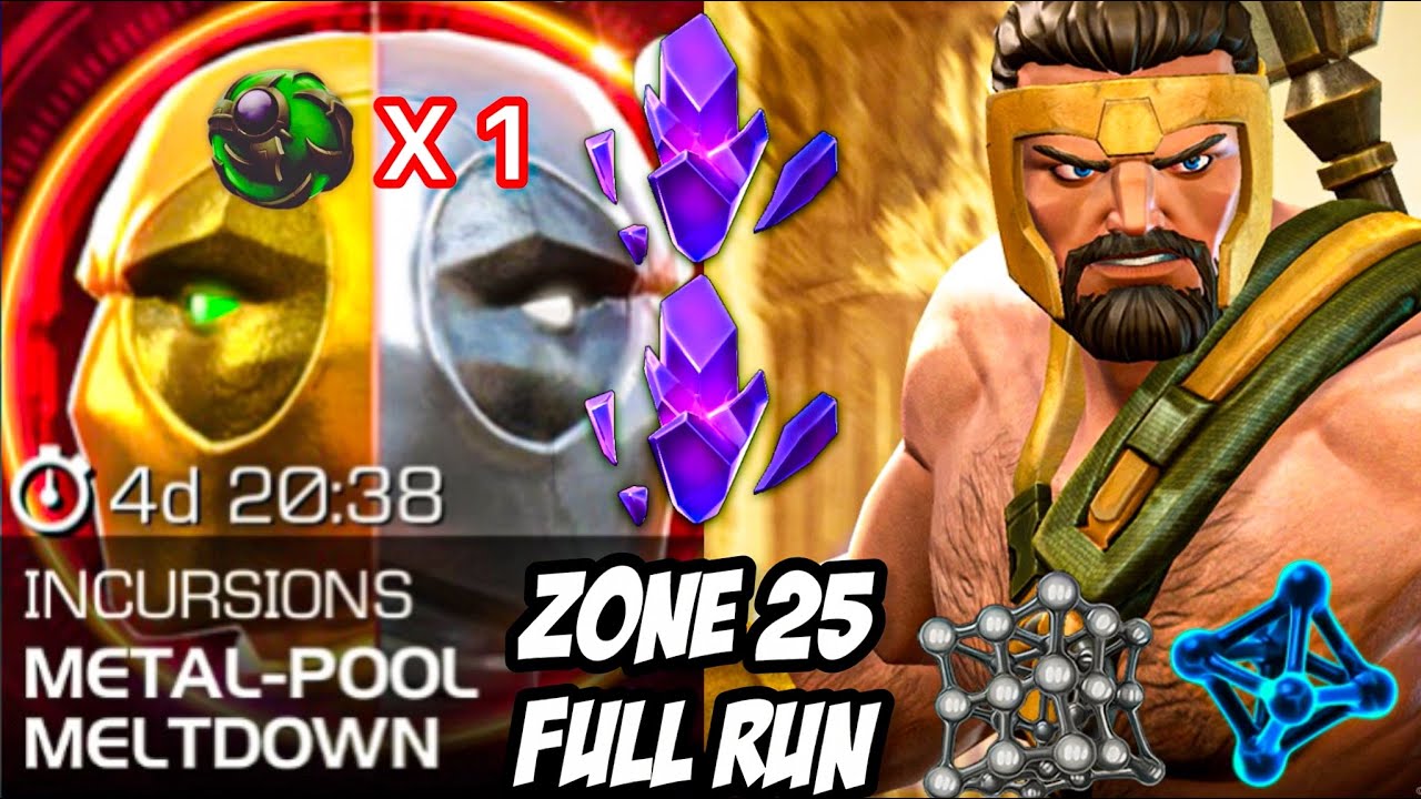 MCOC INCURSIONS ZONE 25 - Solo Push - Metal Pool Melted Down in 1 ...