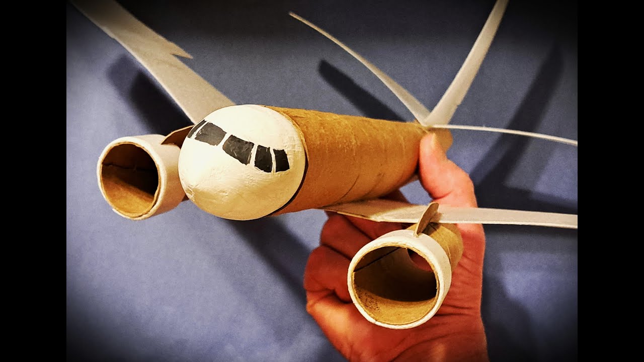 Towel Tube Airliner project (made w/towel tube, two TP tubes & thin ...
