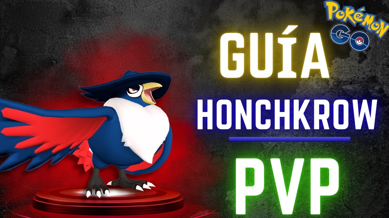 ⚠️¿Es un DESASTRE en PvP? 😱 Los MEJORES ATAQUES de HONCHKROW en Pokémon ...