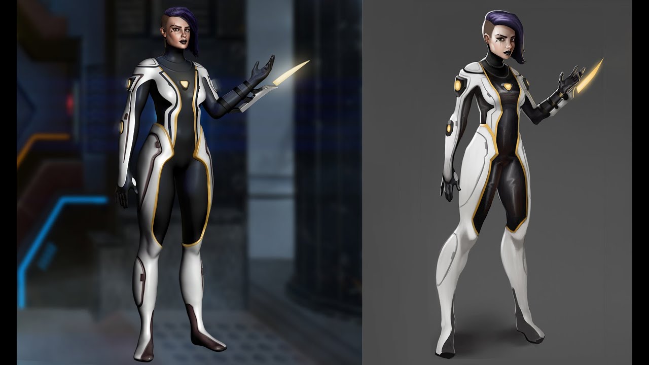 Sculpting Stylized Characters in zbrush - Sci-Fi Warrior - YouTube