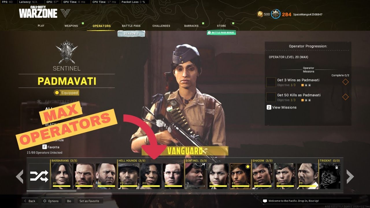 Vanguard All Max Operators & Their Skins | F2P - YouTube