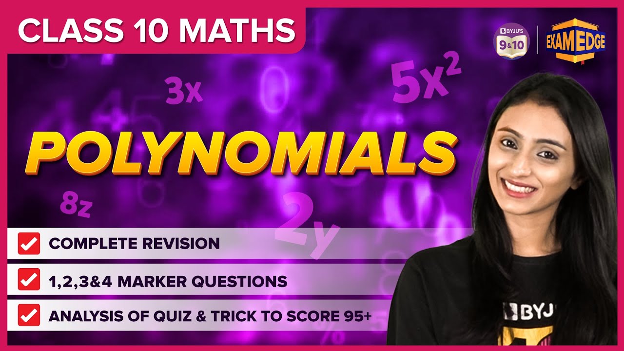 Exam Edge: Polynomials | Concepts and Important Questions | Class 9 Chapter 2 | Maths | BYJU'S ...