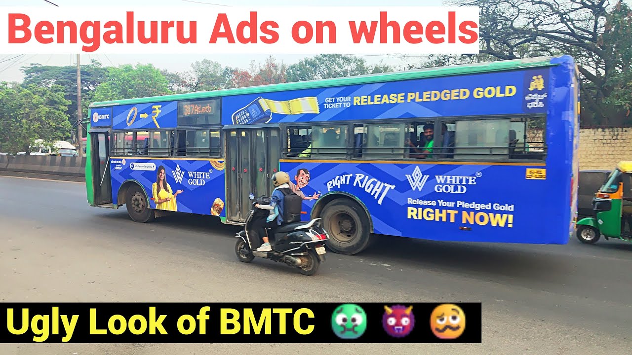 BMTC Buses Ruined by Ads🚍 | Bengaluru's Iconic Blue Buses Losing Their ...