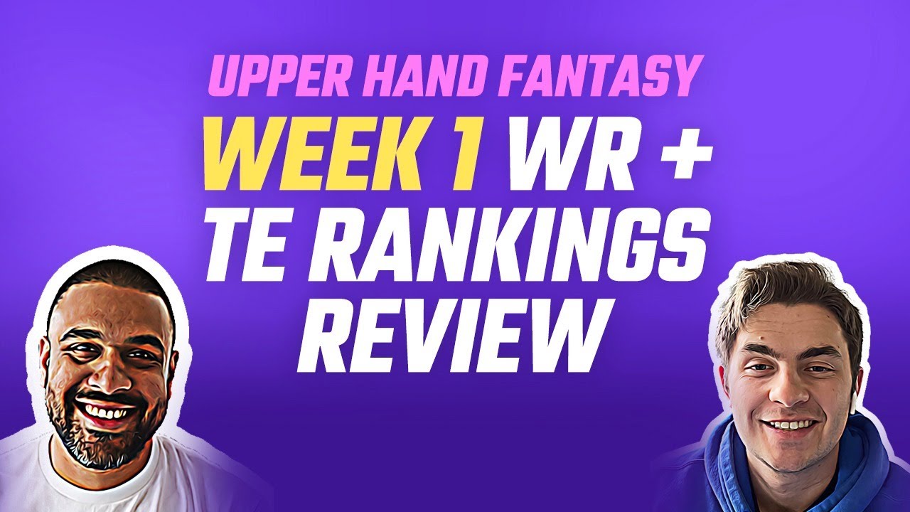 Week 1 TNF Review + WR/TE Rankings Debate! - YouTube