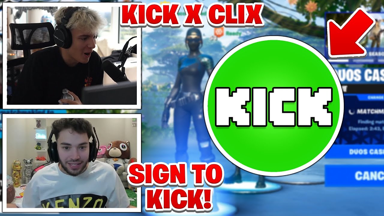 Adin Ross ASKED Clix to SIGN to Kick... - YouTube