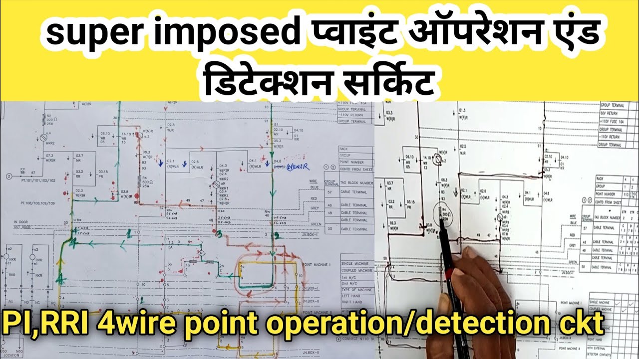 point machine operation ckt diagram | 4 wire superinmpose ckt # ...