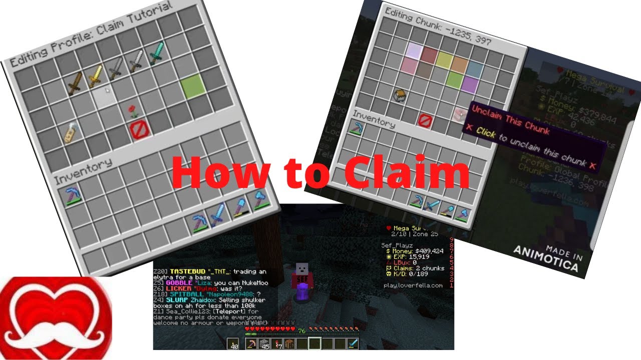 How to Trust People and Claim land on Loverfella Server - YouTube