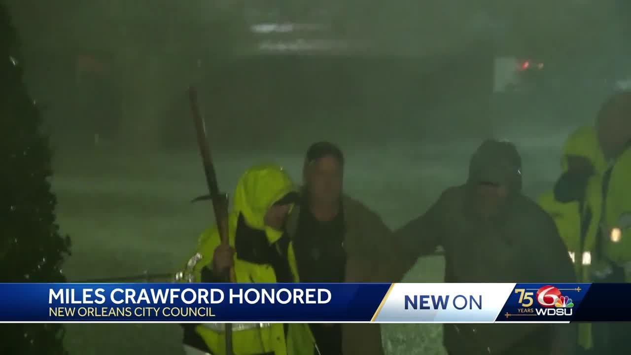 Miles Crawford honored by New Orleans City Council - YouTube