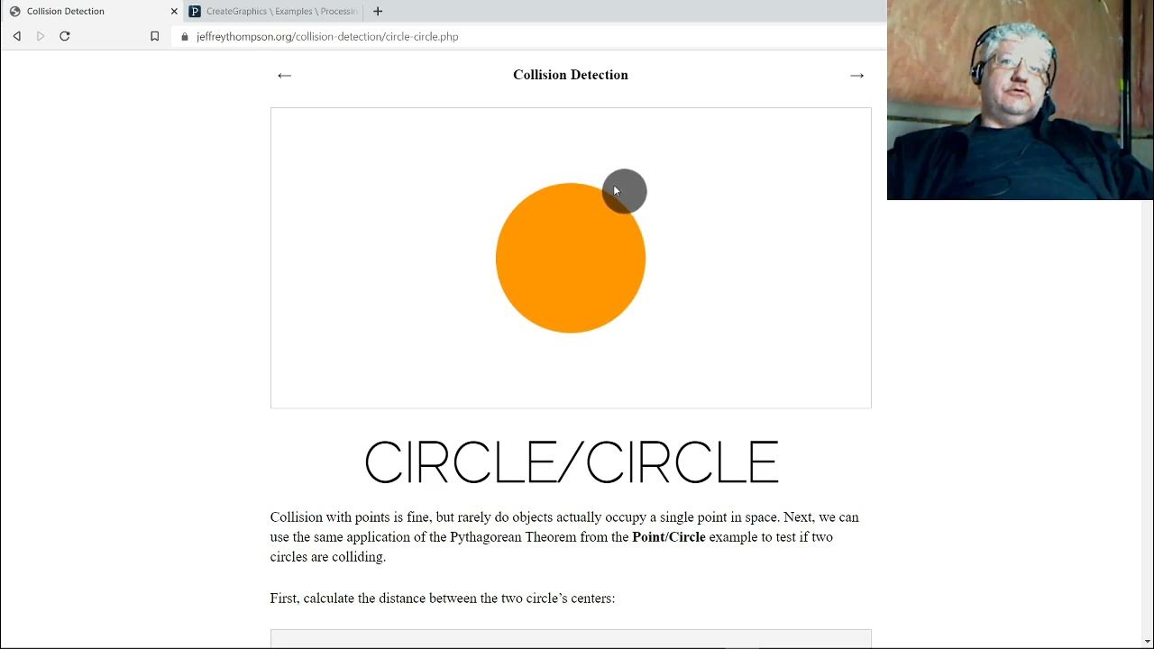 QBASIC Circle Collision Detection - Day 55 - YouTube