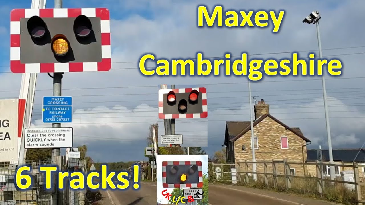 (6 Tracks) Maxey Level Crossing, Cambridgeshire - YouTube