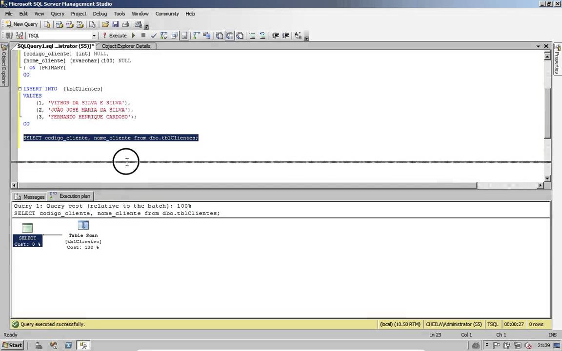 SQL Server - Plano de Execução – Parte 1 - YouTube