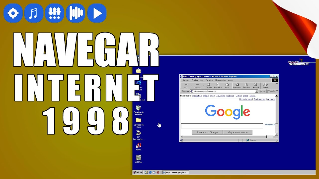 ¿ Aun se puede navegar por internet en Windows 98 ? - YouTube