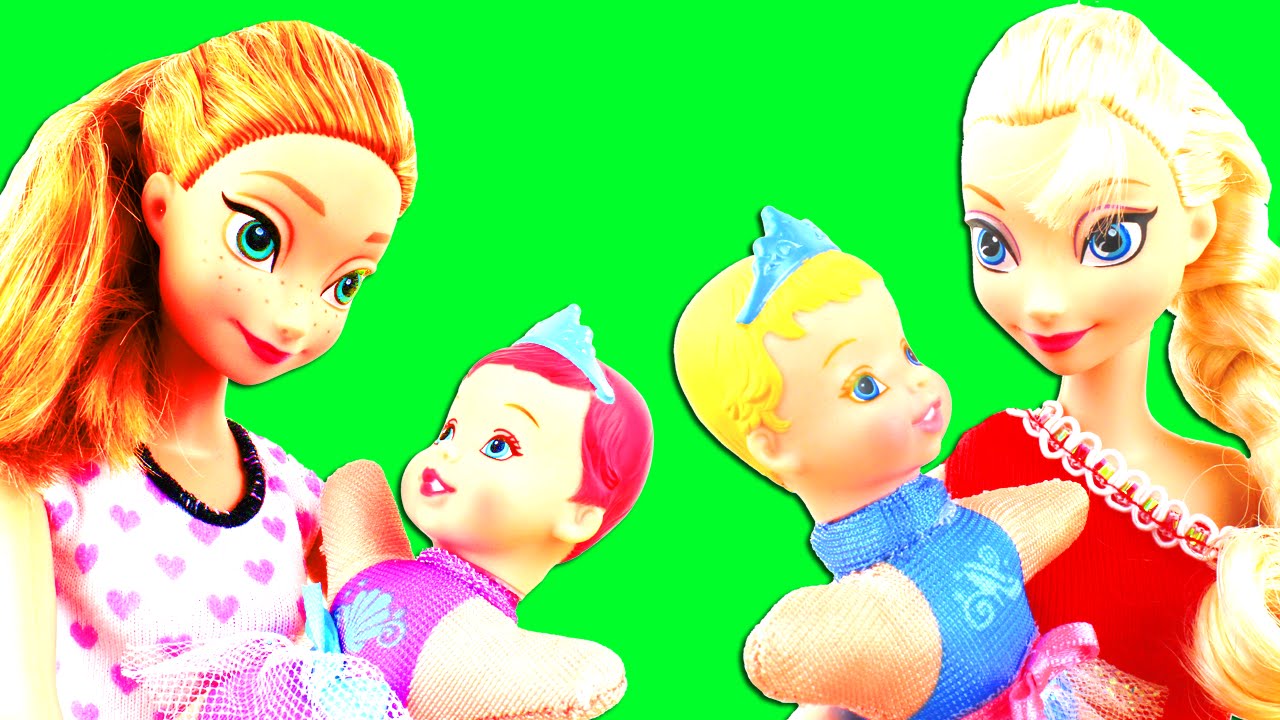 Frozen Elsa & Anna Have Babies to Babysit for Disney Princess Merida ...
