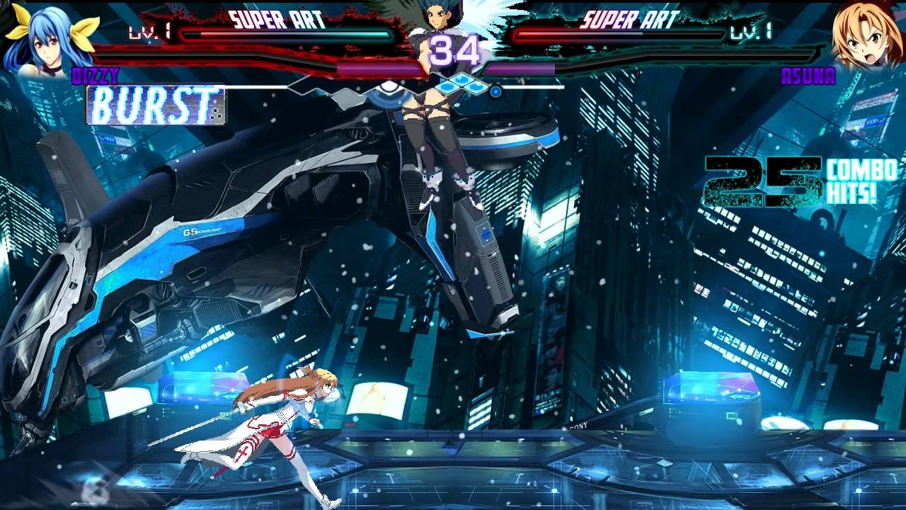 mugen dizzy vs asuna - YouTube