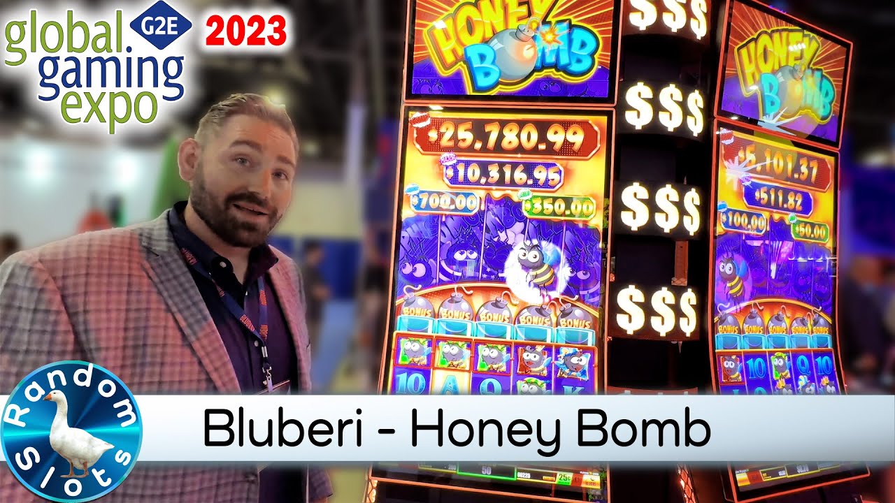 #G2E2023 Blueberi Honey Bomb Slot Machine Preview - YouTube