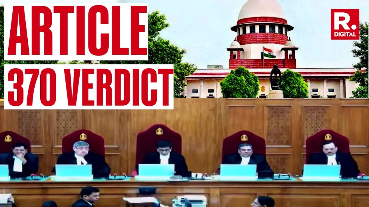 WATCH: Five Judge bench Assembles, To Pronounce Verdict On Article 370 ...