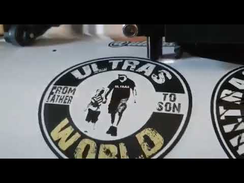 Foil Stickers Production | Ultras Factory - YouTube