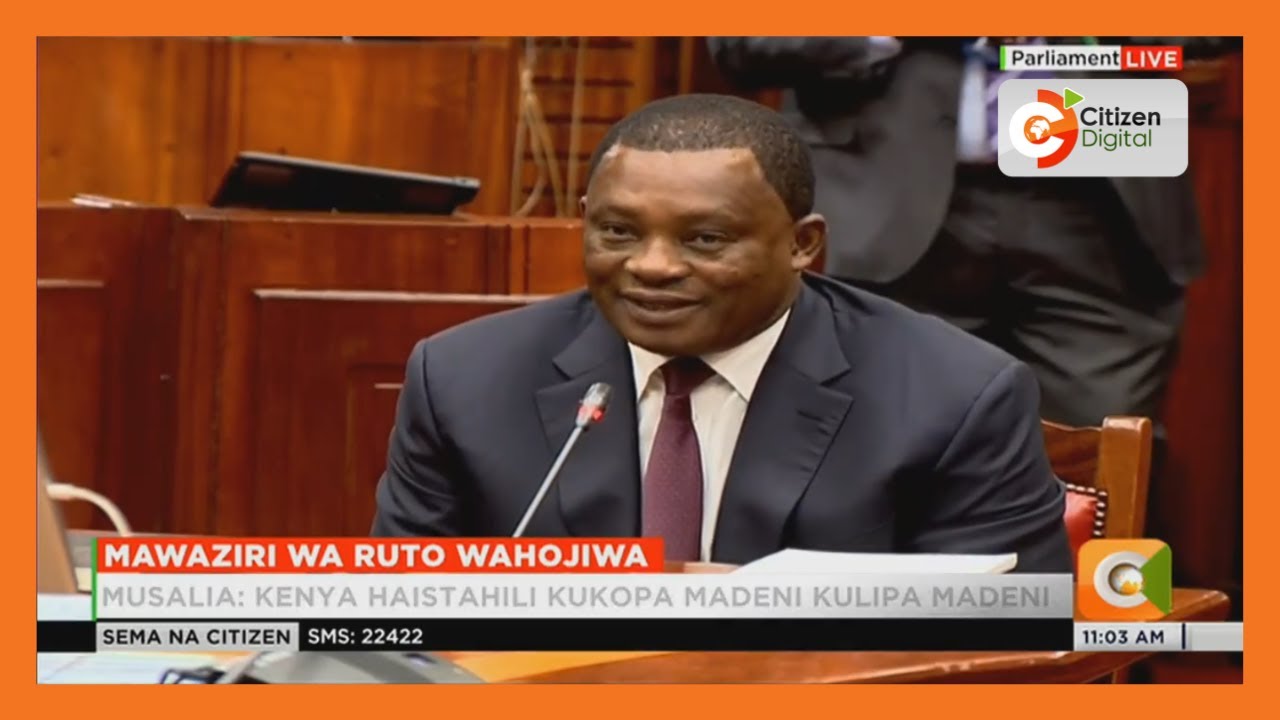 Justin Muturi takes oath before the Cabinet vetting committee - YouTube