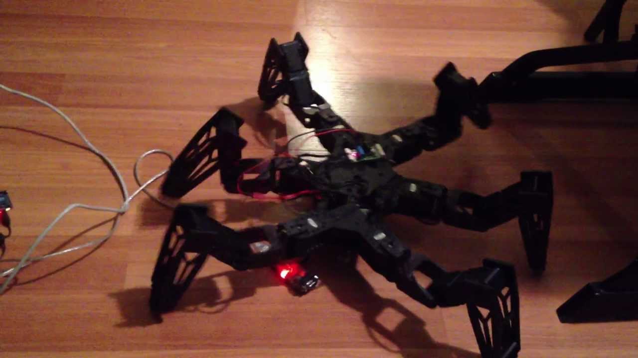 Trossen Robotics PhantomX controlled by a Raspberry Pi - YouTube