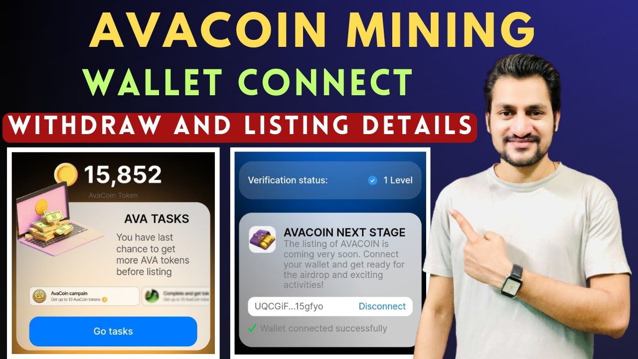 Avacoin Wallet Connect for Withdraw | Avacoin Tokens Conversion ...