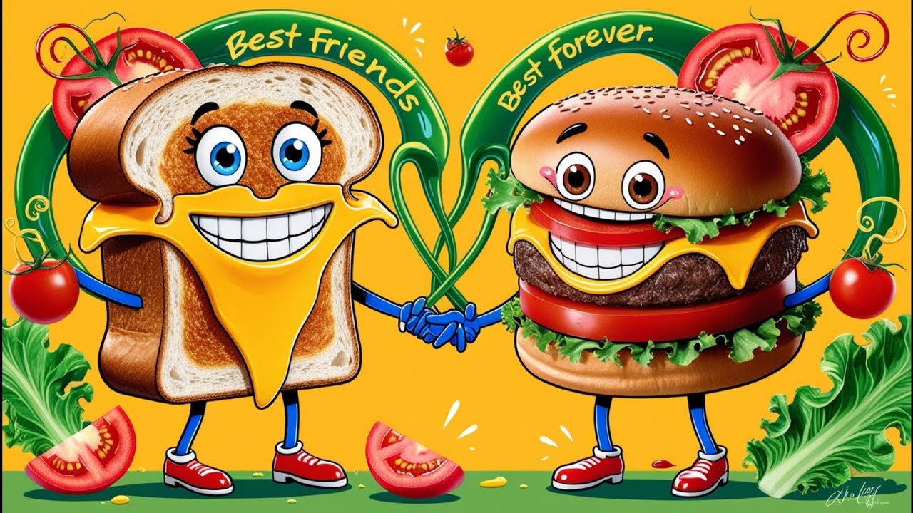 "Sandwich & Burger Friendship Song for Kids: Watch Their Faces Light Up ...
