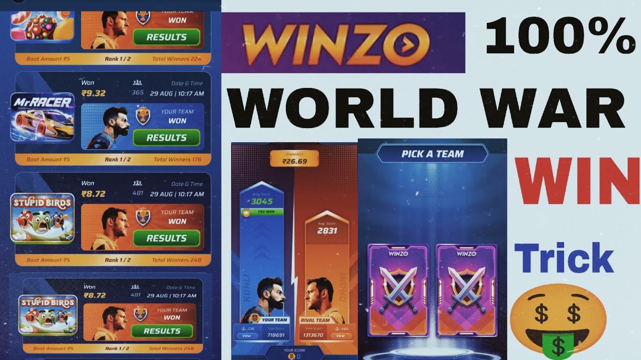 Winzo Gold World War Trick, Winzo Gold World war winning Trick, winzo ...