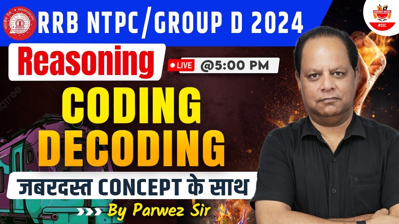 Railway Ntpc Group D 2024 Reasoning Coding Decoding Rrb Ntpc