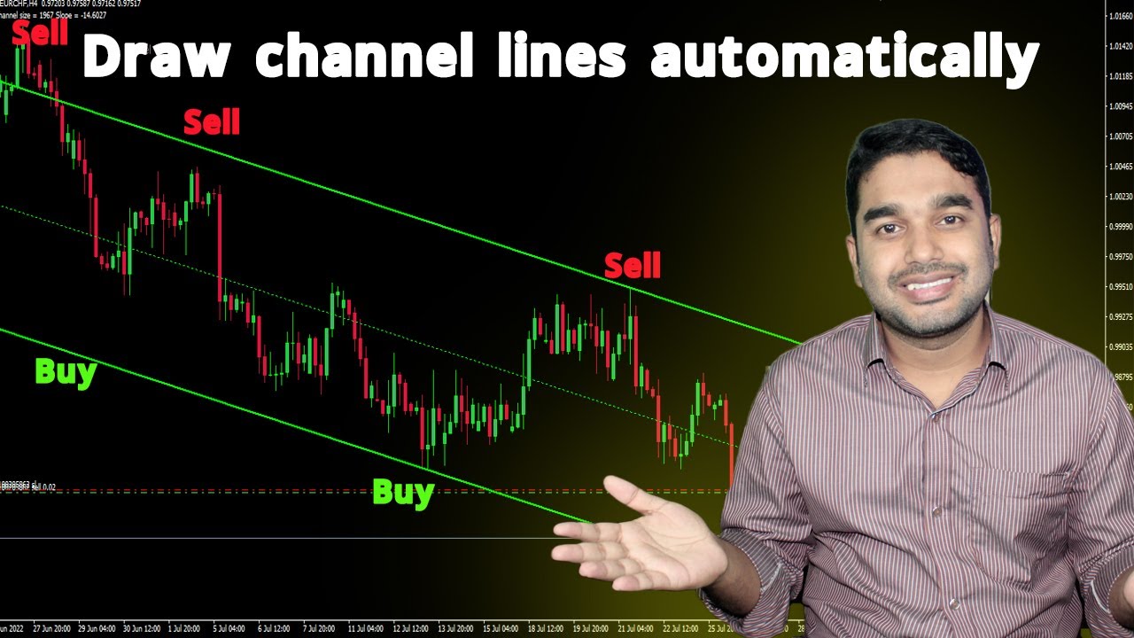 How to draw channel lines automatically| Free indicator | Use in Swing ...