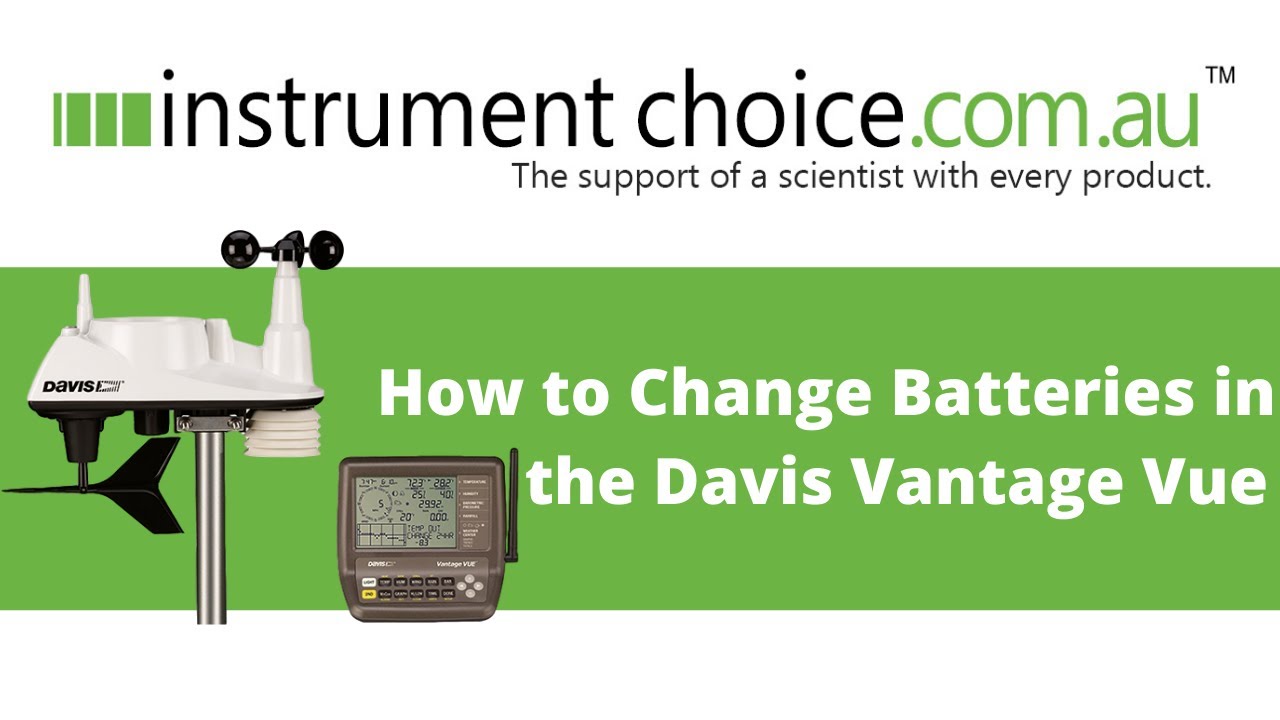 How to Change the Batteries in the Davis Vantage Vue Weather Station ...