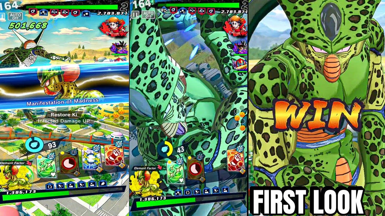 NEW F2P FIRST FORM CELL GAMEPLAY! (Dragon Ball Legends) - YouTube
