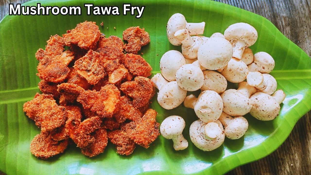 Konkani style Mushroom Tawa Fry| No Onion Garlic Alambe Phodi ...