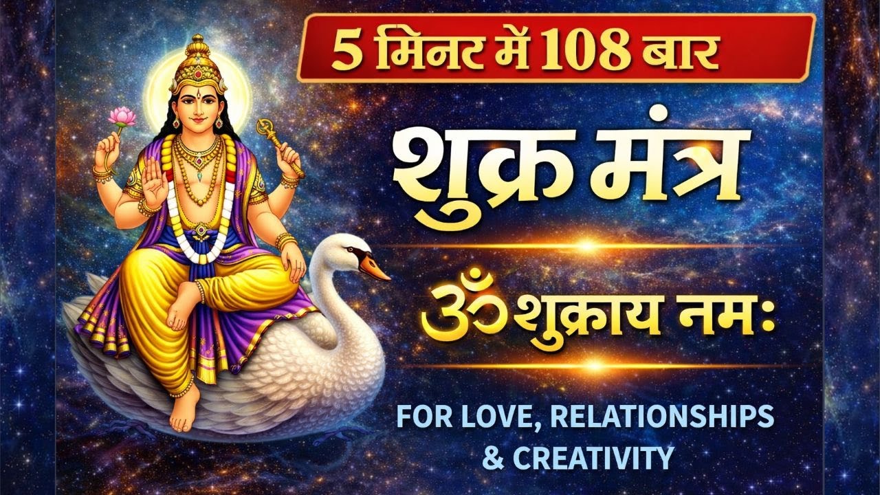 Shukra Dev Mantra 108 Times | Marriage, Beauty & Luxury Life | Om ...