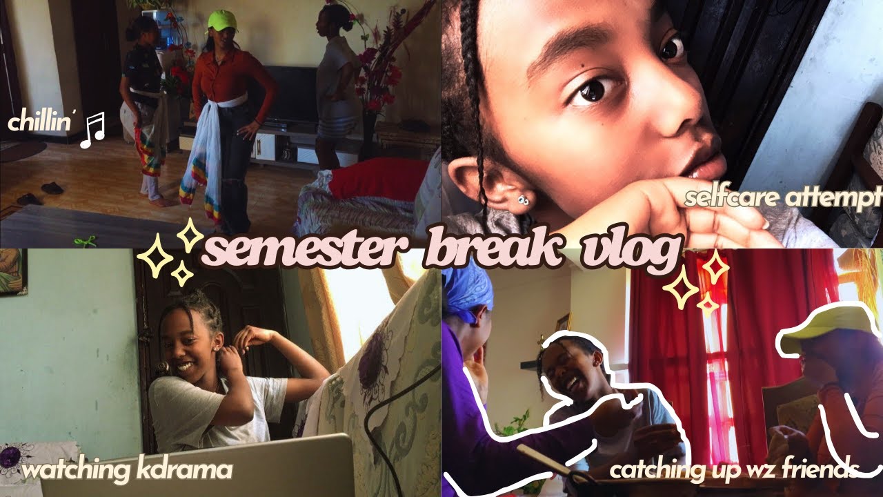 SEMESTER BREAK VLOG | watching kdrama, hanging out with friends | break ...