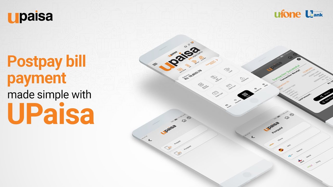 Easy Postpay Bill Payment with UPaisa App - YouTube