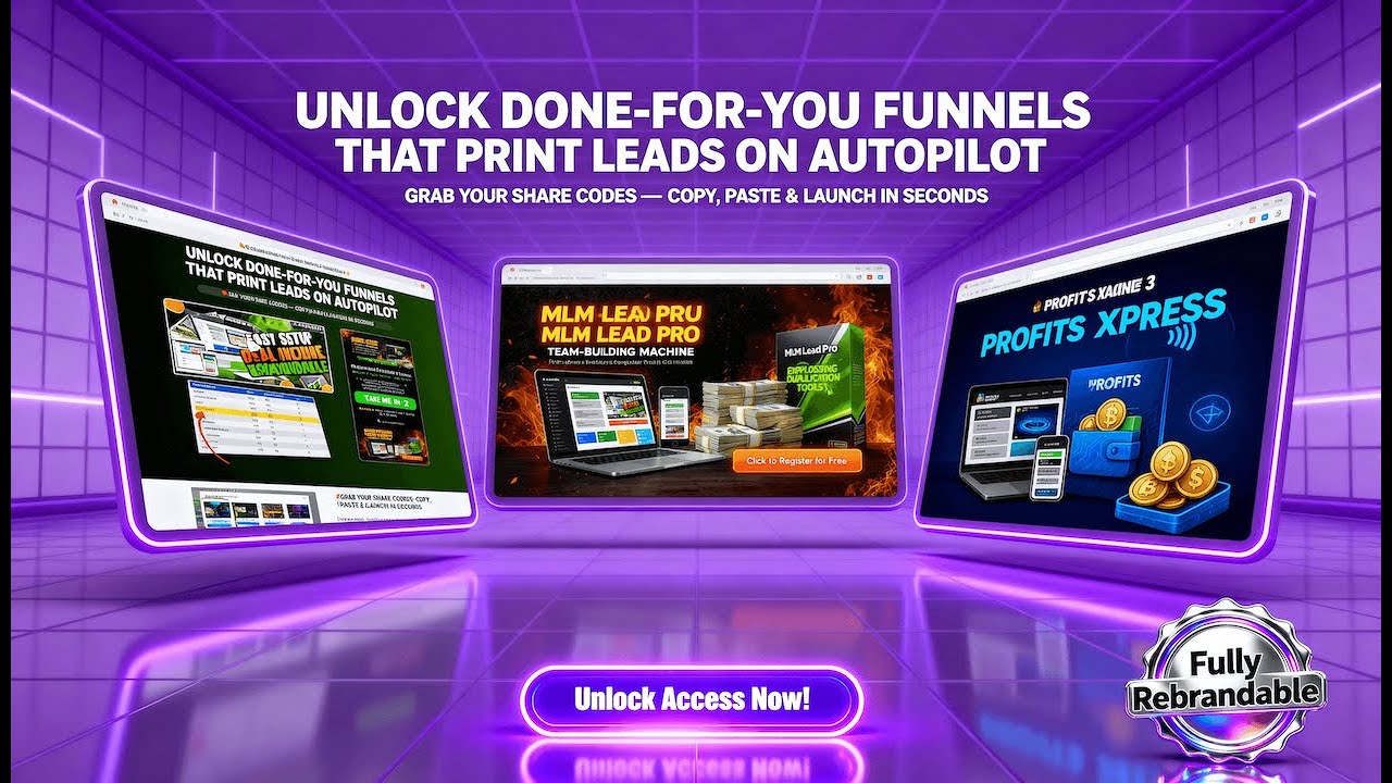 Unlock & Share: Rebrandable Lead Magnet System in MLM Lead Pro! - YouTube