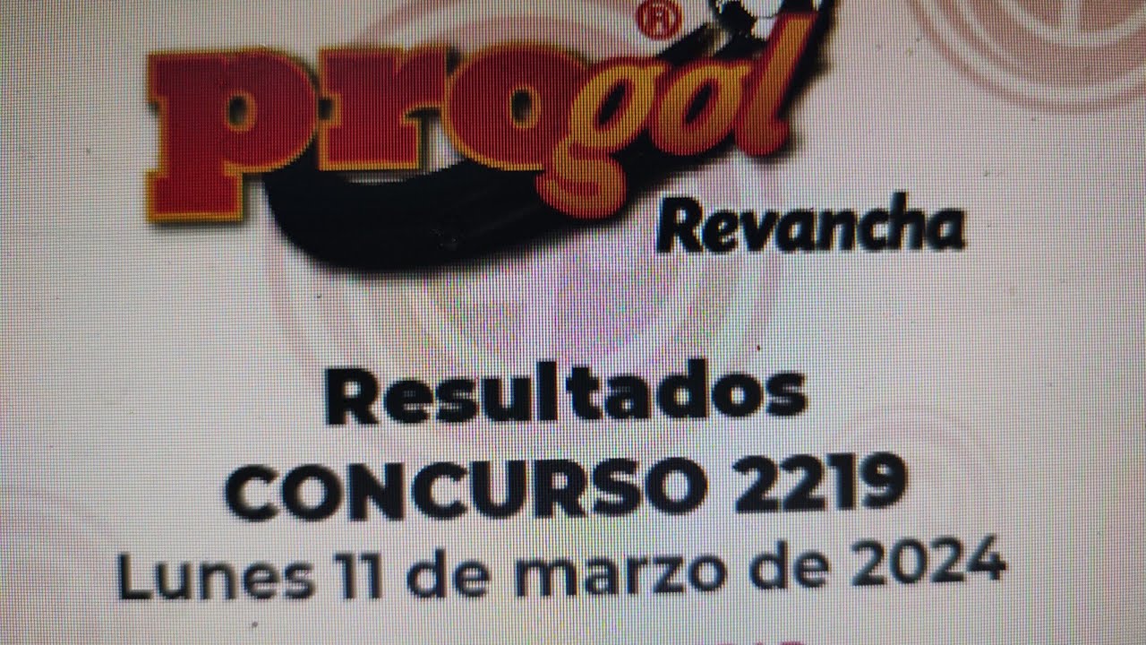 resultados Progol 2219 lista de premios - YouTube