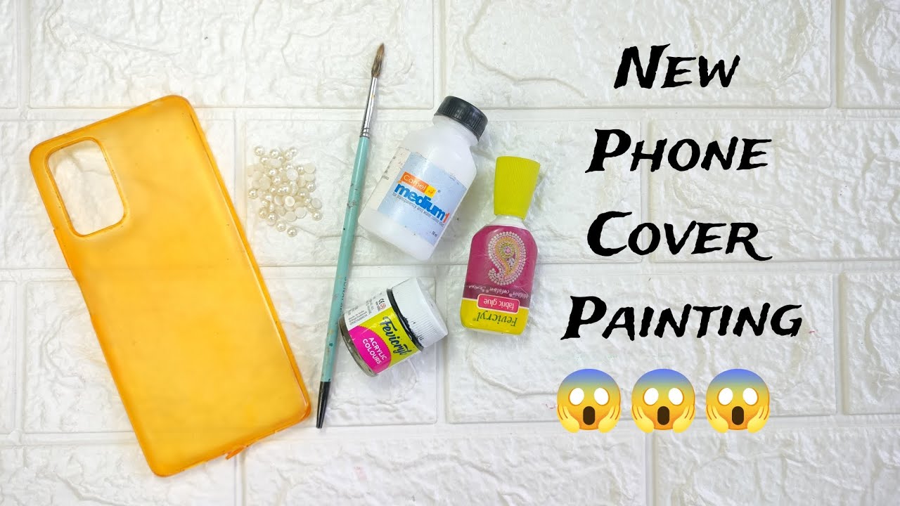 Unique Phone Cover Painting 😍 | Mobile Cover Painting | Phone Cover ...